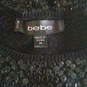 bebe | Tops | Bebe True Black Sequin Tank | Poshmark